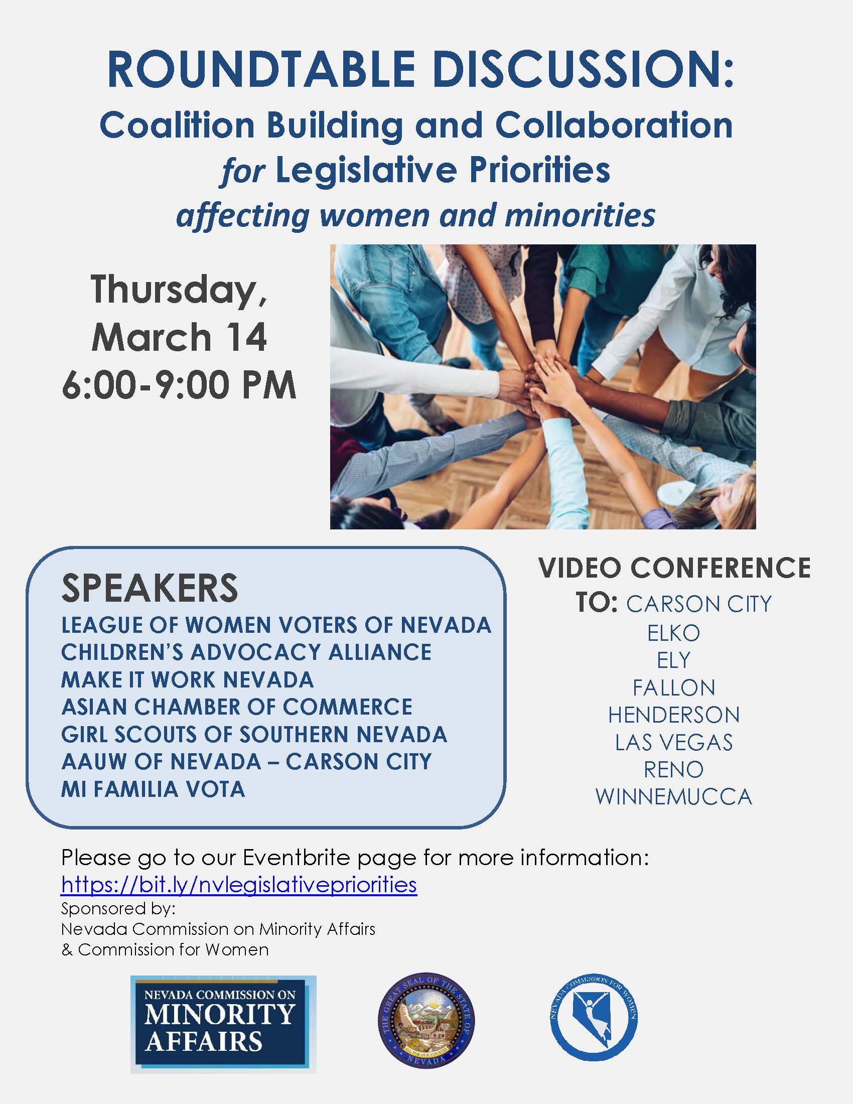 Roundtable Discussion: Coalition Building Event | Vote Nevada