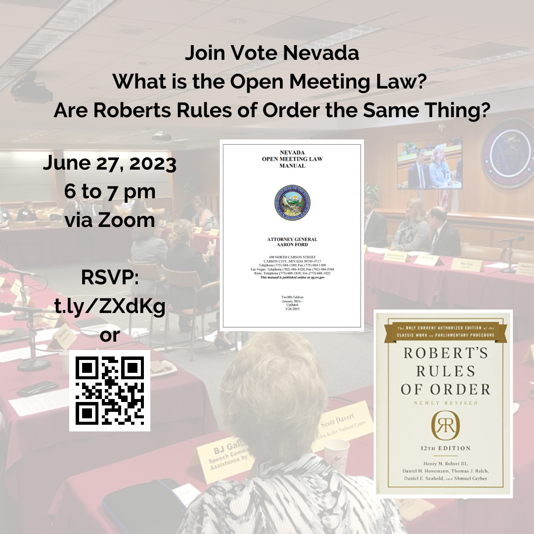 Vote Nevada Update: 6/23/2023 | Vote Nevada